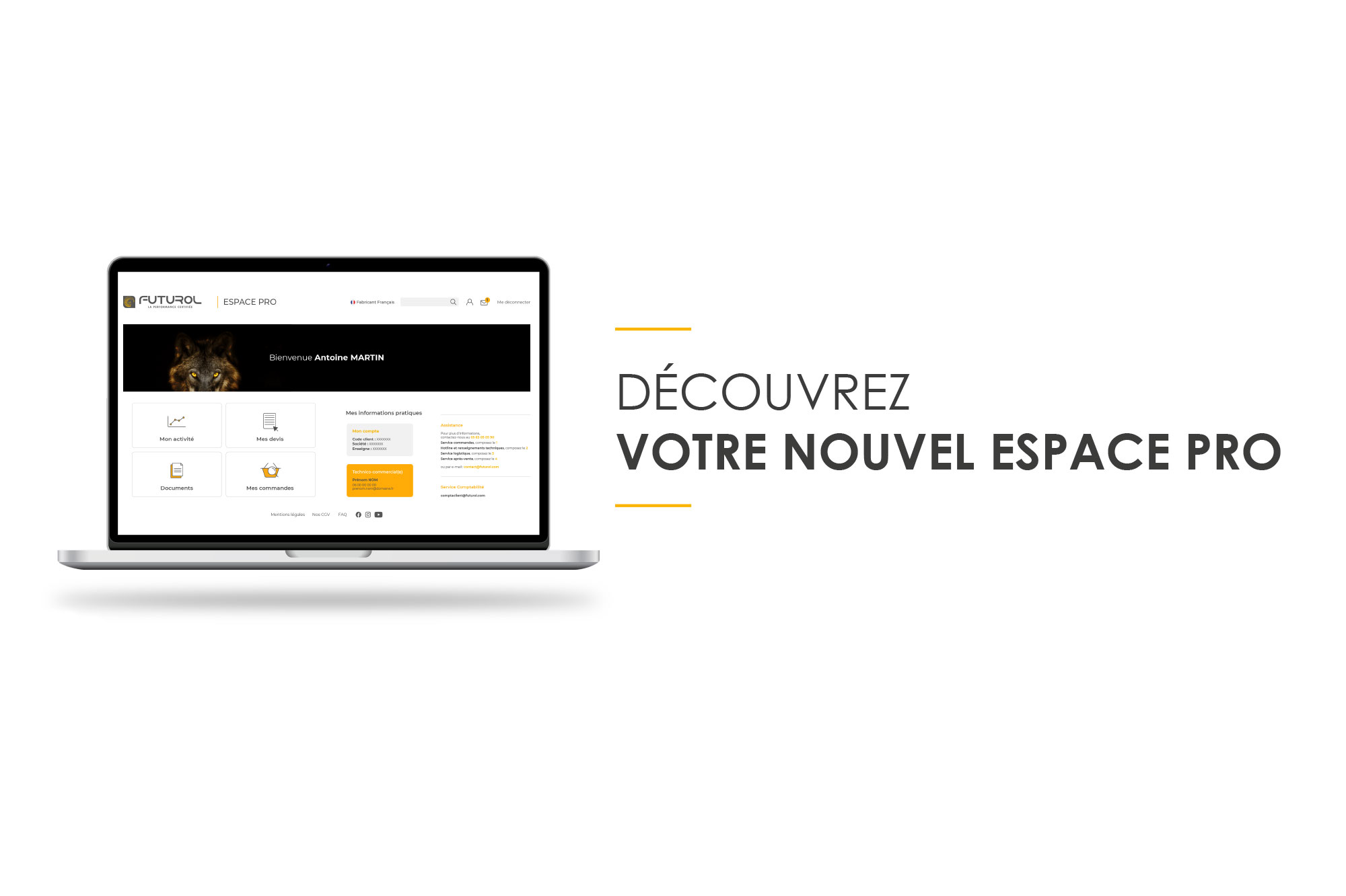 Votre Espace Pro FUTUROL fait peau neuve – Futurol